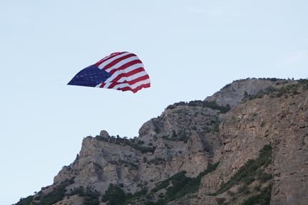 Patriotic Event With The Largest U.S. Flag Ever Flown * Shannon's Grotto