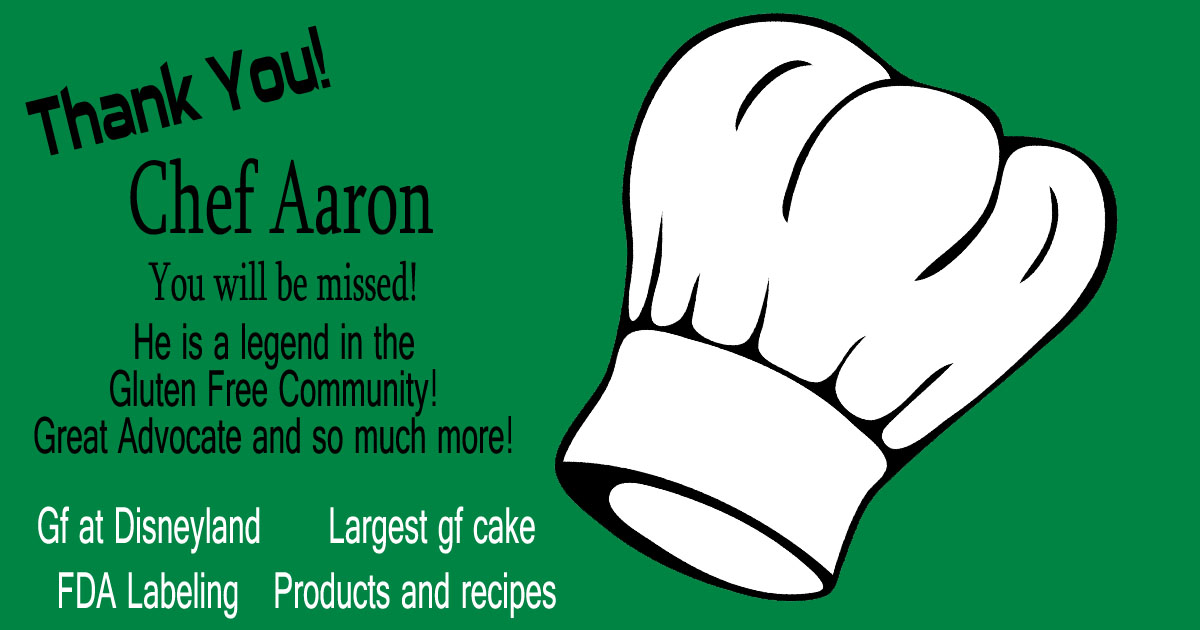 Chef Aaron Flores, A Legend in the Gluten Free Community * Shannon's Grotto